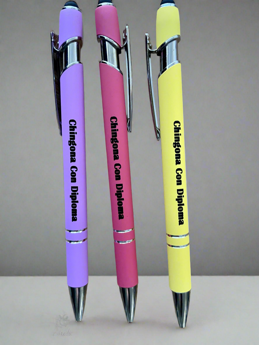 Chingona Con Diploma pen set – Mug Dealer Jefa